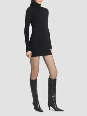 Saint Laurent Jill Boots In Smooth Leather - Black