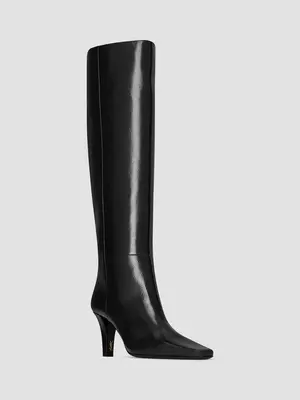 Saint Laurent Jill Boots In Smooth Leather - Black