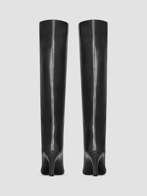 Saint Laurent Jill Boots In Smooth Leather - Black