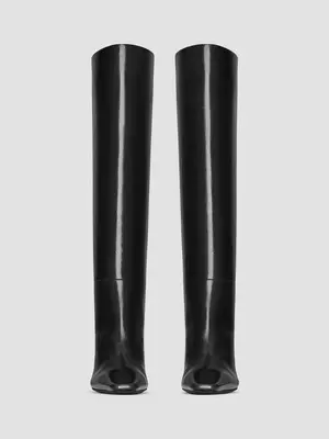 Saint Laurent Jill Boots In Smooth Leather - Black