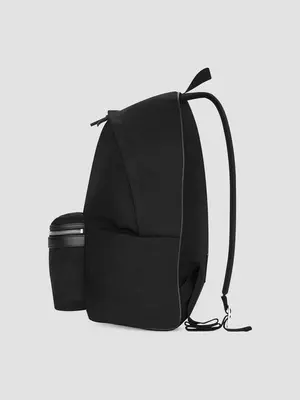 Saint Laurent City Backpack In Canvas, Nylon And Leather