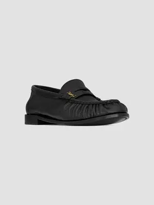 Saint Laurent Le Loafers Supple In Shiny Leather
