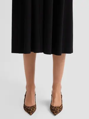 GIANVITO ROSSI Ascent 55mm -print Suede Slingback Pumps