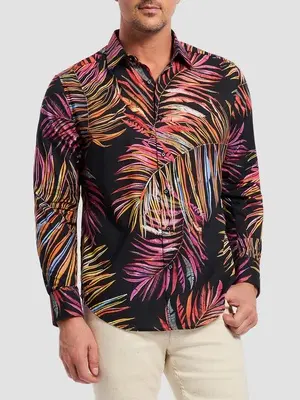 Robert Graham Acai Printed Cotton Button-front Shirt - Multi
