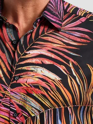 Robert Graham Acai Printed Cotton Button-front Shirt