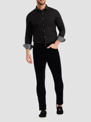 Robert Graham Celestial Velvet Slim-fit Pants