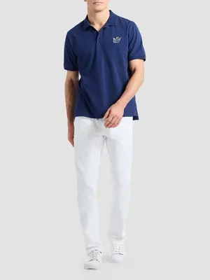 Robert Graham Monkey Business Stretch-cotton Polo Shirt