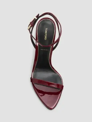 TOM FORD Pointy Naked 105mm Patent Leather Sandals