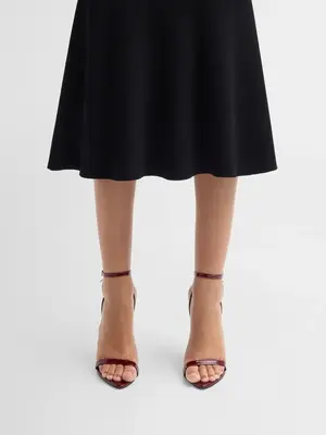 TOM FORD Pointy Naked 105mm Patent Leather Sandals