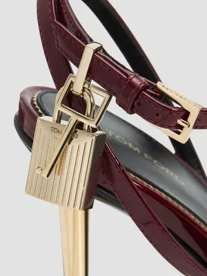 TOM FORD Pointy Naked 105mm Patent Leather Sandals