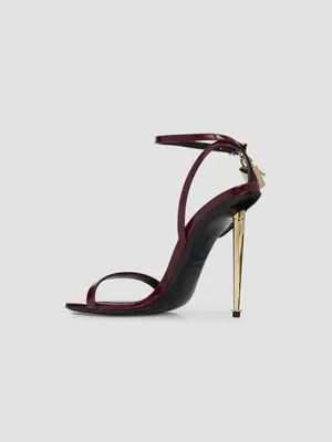 TOM FORD Pointy Naked 105mm Patent Leather Sandals