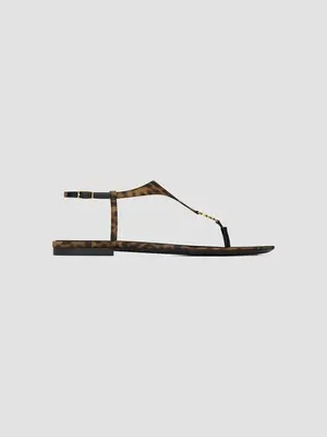 Saint Laurent Cassandra Sandals In Grosgrain