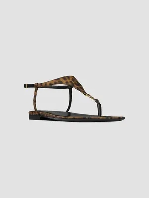 Saint Laurent Cassandra Sandals In Grosgrain