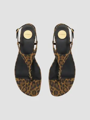 Saint Laurent Cassandra Sandals In Grosgrain