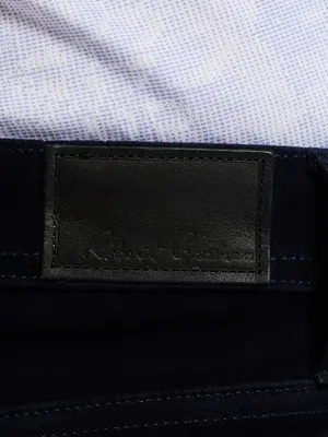 Robert Graham Celestial Velvet 5-pocket Pants - Navy