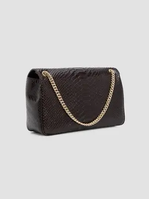 TOM FORD Mia Python-embossed Leather Chain Shoulder Bag