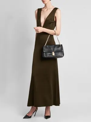 TOM FORD Mia Leather Shoulder Bag - Black