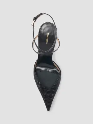 TOM FORD Selen 105mm Embellished Leather Pumps - Black