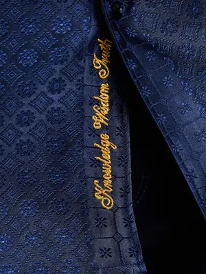 Robert Graham Silk-blend Tile Jacquard Button-front Shirt