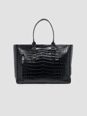 TOM FORD Crocodile-embossed Leather Tote Bag