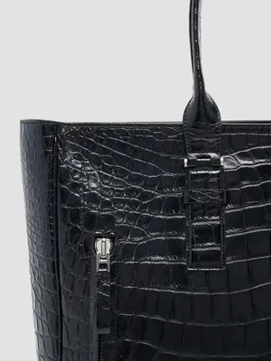 TOM FORD Crocodile-embossed Leather Tote Bag