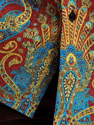 Robert Graham Taj Mahal Paisley Embroidered Cotton Shirt