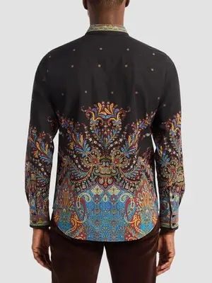 Robert Graham Taj Mahal Paisley Embroidered Cotton Shirt