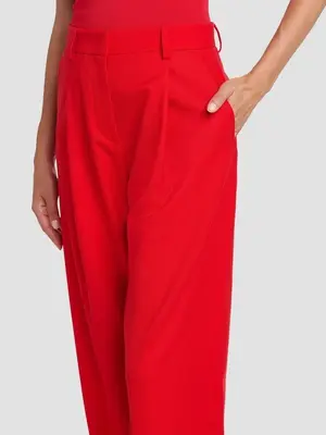 Giorgio Armani Virgin Wool Wide-leg Trousers