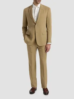 Emporio Armani Slim-straight Trousers - Tan