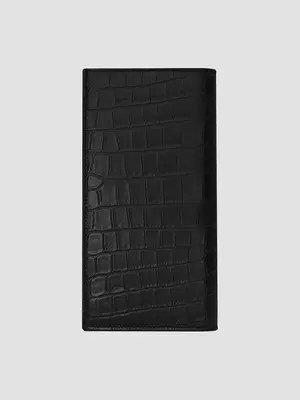 Saint Laurent Tiny Cassandre Wallet In Embossed Matte Leather
