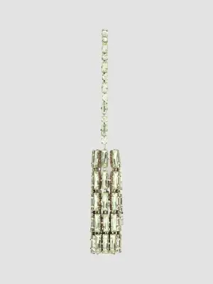 Saint Laurent Micro Evening Bag In Crystals - Chrysolite