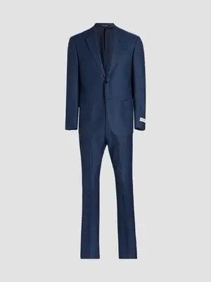 Emporio Armani Check Wool-silk Suit