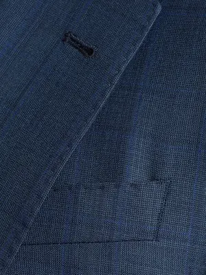 Emporio Armani Check Wool-silk Suit