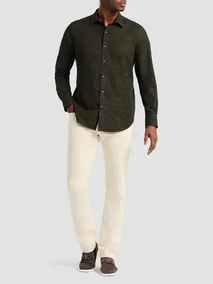 Robert Graham Highland Stretch Cotton Long-sleeve Shirt