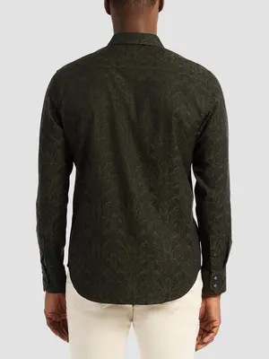 Robert Graham Highland Stretch Cotton Long-sleeve Shirt