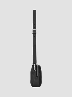 Saint Laurent Small Camera Bag In Grained Leather - Black