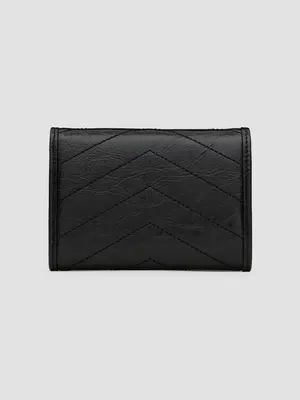 Saint Laurent Niki Slim Tri-fold Wallet In Vintage Leather