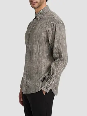 Emporio Armani Irregular Stripe Sport Shirt