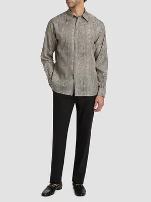 Emporio Armani Irregular Stripe Sport Shirt