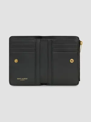 Saint Laurent Niki Bi-fold Wallet In Vintage Leather