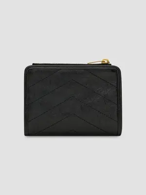 Saint Laurent Niki Bi-fold Wallet In Vintage Leather