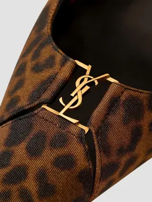 Saint Laurent Slingback Pumps In Grosgrain