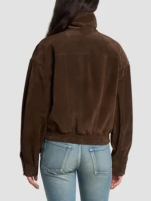 Saint Laurent Jacket In Vintage Split Leather