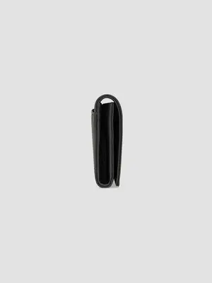 Saint Laurent Jamie Large Flap Wallet - Black