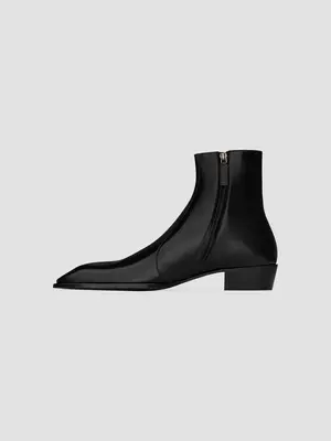 Saint Laurent Aurelien Boots In Smooth Leather