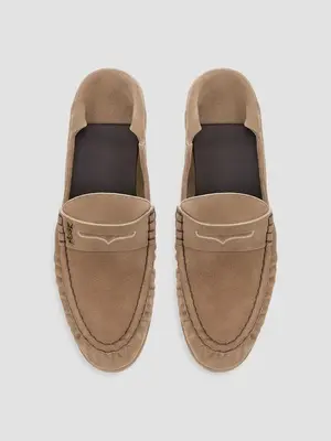 Saint Laurent Le Loafers Foldable In Suede