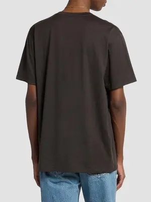 Saint Laurent Cassandre T-shirt In Silk And Cotton