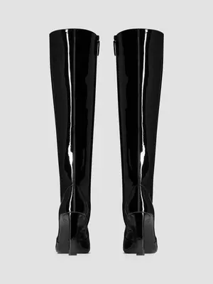 Saint Laurent Francoise Boots In Patent Leather