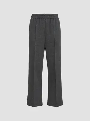 Brunello Cucinelli Techno Cotton And Cashmere Interlock Track Sweatpants