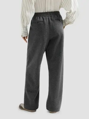 Brunello Cucinelli Techno Cotton And Cashmere Interlock Track Sweatpants